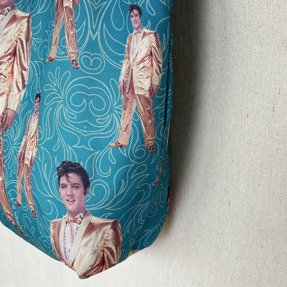 Bags | Elvis Presley Canvas Tote Zipper Top Like New Great Condition ...